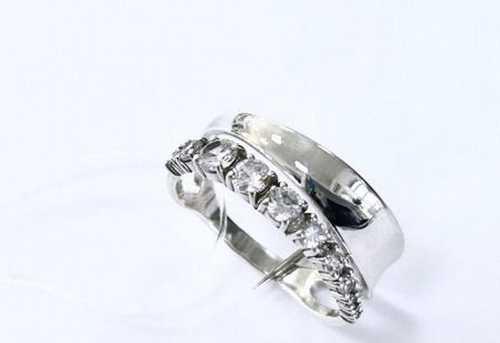 Серебряное кольцо с камнями на фаланги