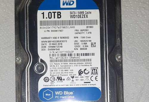 HDD WD10ezex 1TB 7200об/мин