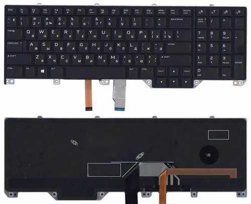 Клавиатура для Dell Alienware 17 R4 черная с подсв