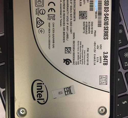 Ssd intel d3-s4510 series 3.84TB