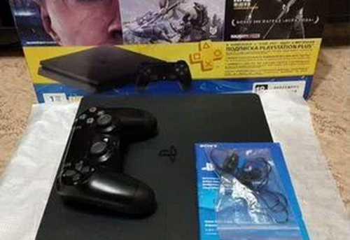 PS4 Slim 1Tb + игры