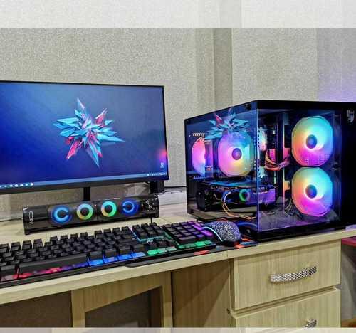 Игровой ПК, Ryzen 5 1600, GeForce GTX 1660 Ti 6 ГБ, RAM 16 ГБ