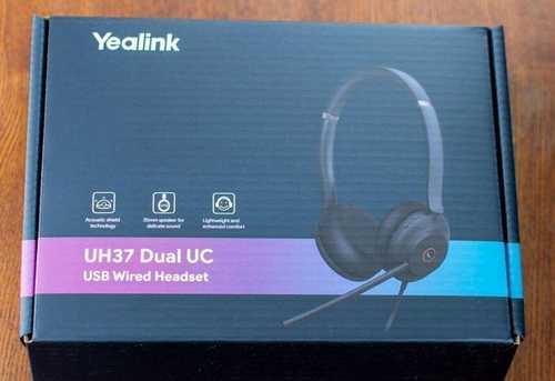 Yealink UH37 USB гарнитура наушники с микрофоном