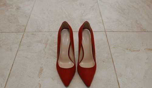 Красные замшевые туфли лодочки Graceland новые