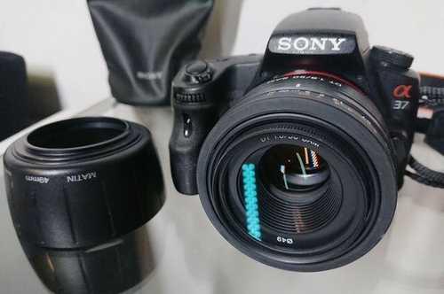 Фотоаппарат Sony a37 с портретным объективом