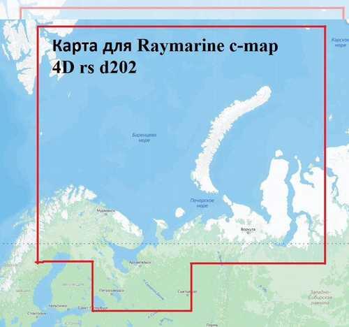 Карта для плоттеров Raymarine c-map 4D rs-d202