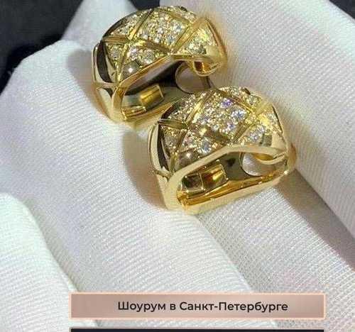 Chanel Золотые серьги 585 пробы