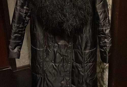 Пальто новое, мех лама,дизайнер Oksana vadun