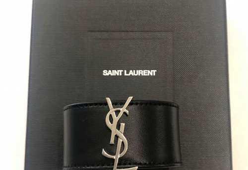 YSL braclet cassandre кожаный браслет с лого