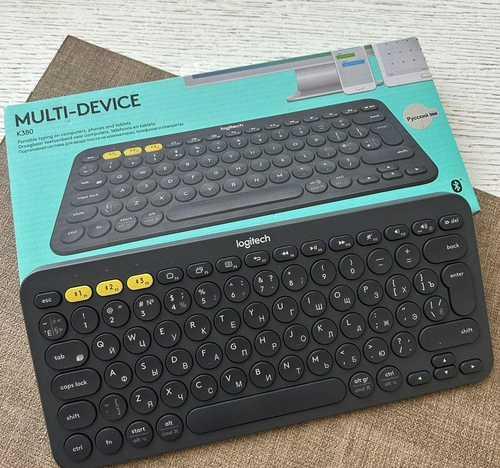 Клавиатура беспроводная logitech k380 серая