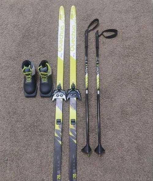 Лыжный комплект Quechua: лыжи, палки, ботинки