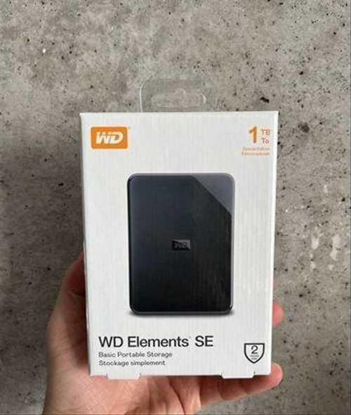 Внешний жесткий диск WD Elements SE 1TB новый