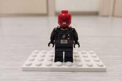 Lego минифигурка красный череп