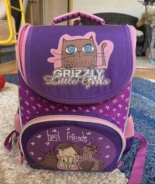 Портфель школьный рюкзак grizzly для девочки