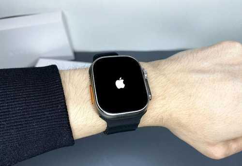 Apple watch Ultra 2 с яблоком при включении