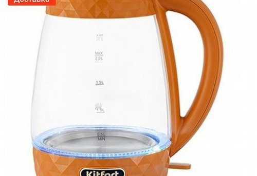 Чайник электрический Kitfort кт-6123-4 оранжевый