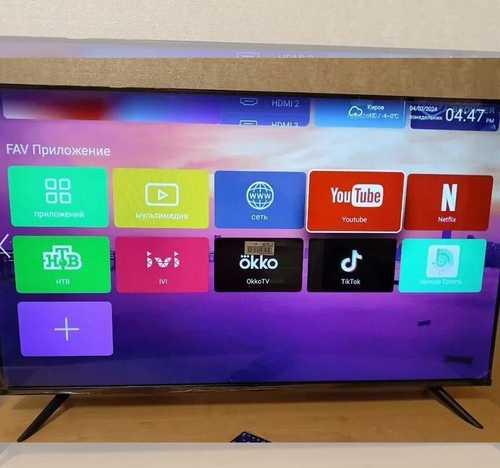 Qled.4K UHD.45"(115 см),smart TV.WI-FI.samsung