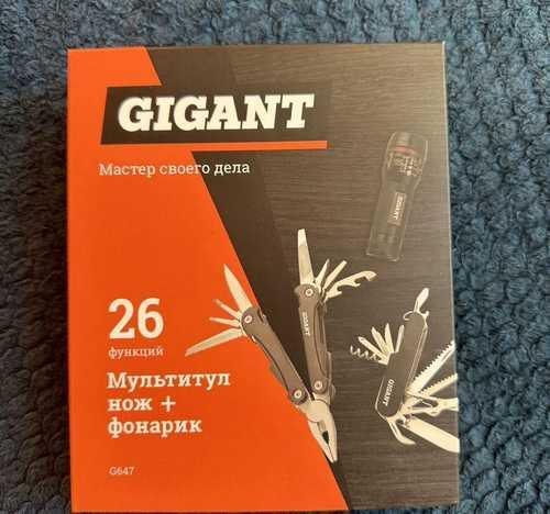 Gigant мультитул нож   фонарик