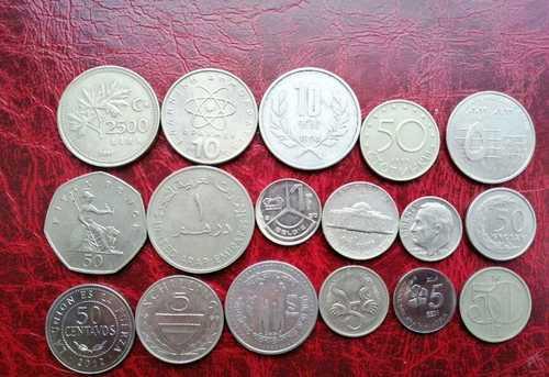 Зарубежные монеты, около 2-3 кг