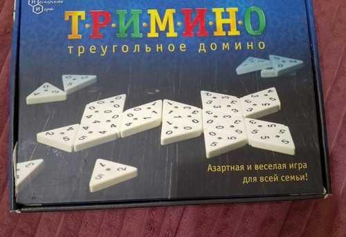 Настольная игра тримино треугольное домино