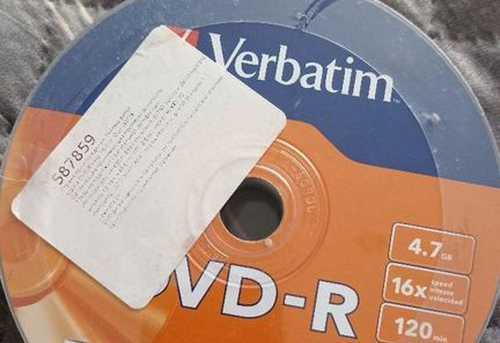 Диски чистые DVD-R Verbatim
