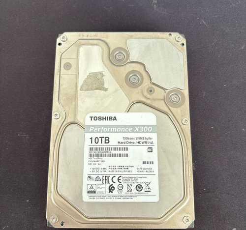 Десткий диск Toshiba 10 tb performance x300