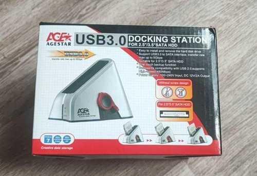 Док-станция AgeStar HDD/SSD 2.5/3.5 USB 3.0