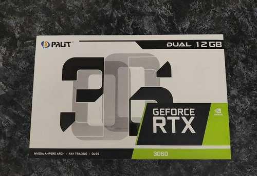 Новая видеокарта Palit RTX 3060 dual 12 GB