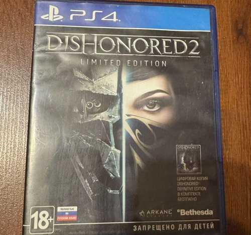 Dishonored 2 диск с игрой