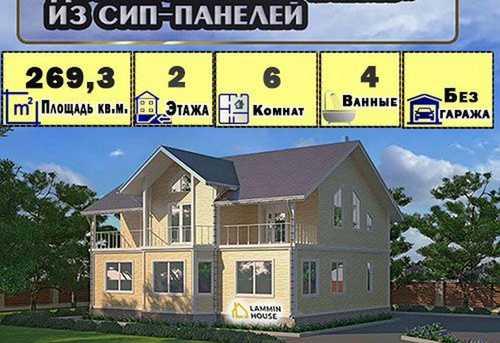 Строительство домов из sip-панелей "барнхаус"