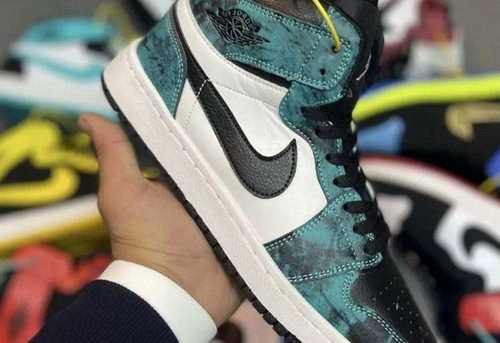 Nike air jordan 1 mid high tie dye