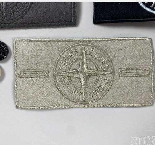 Патч Stone Island Ghost Piece Beige Badge