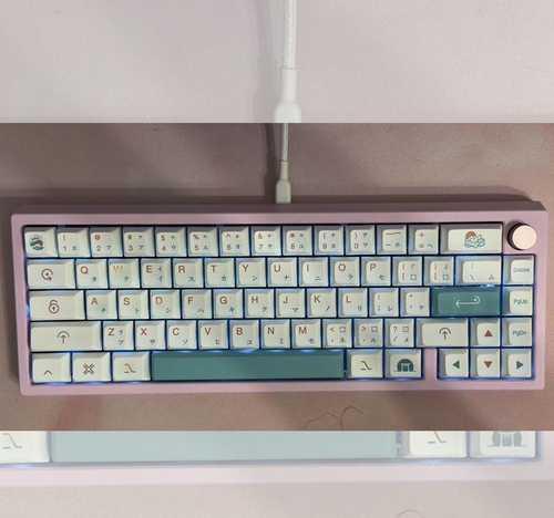 Кастомная клавиатура zoom65 EE V2 Custom Pink Fuji