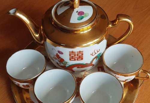 Китайский чайный сервиз с драконами (80е гг)