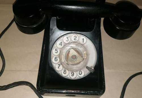 Антикварный бакелитовый телефон Багта 50 СССР