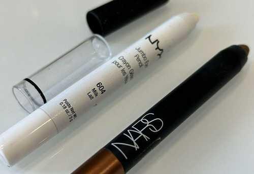Nars scorpios и Nyx карандаш тени для век