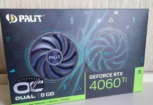 Видеокарта Palit GeForce RTX 4060 Ti Dual OC 8 GB
