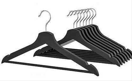 Плечики bumerang бумеранг, черный, 8 шт, IKEA