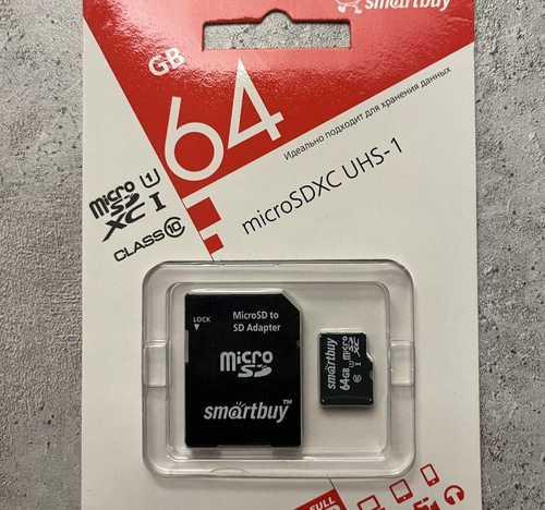 Карта памяти microsd 64гб