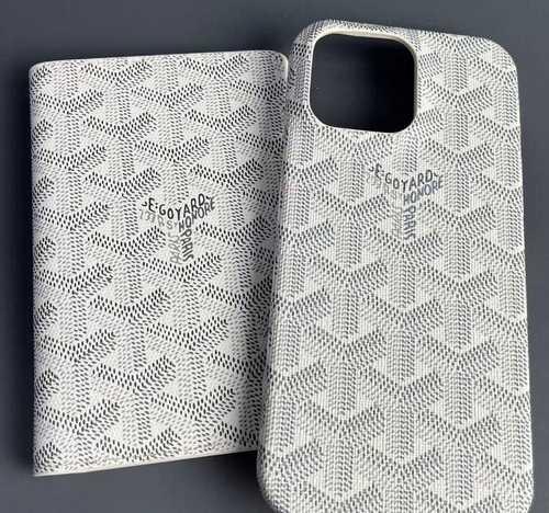 Чехол на iPhone   обложка на паспорт Goyard