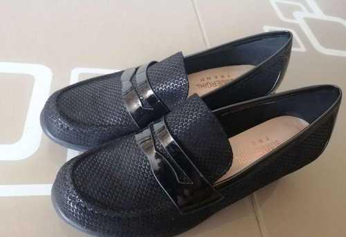 Слипоны, туфли женские чёрные 38 размер Summergirl