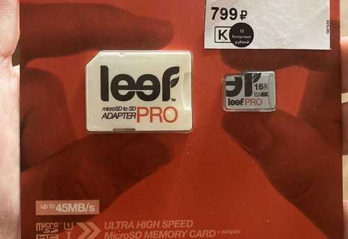 Карта памяти MicroSD Leef Pro 16GB