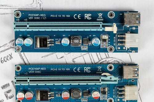 Райзеры для видеокарты pce164p-N03 VER 0006С