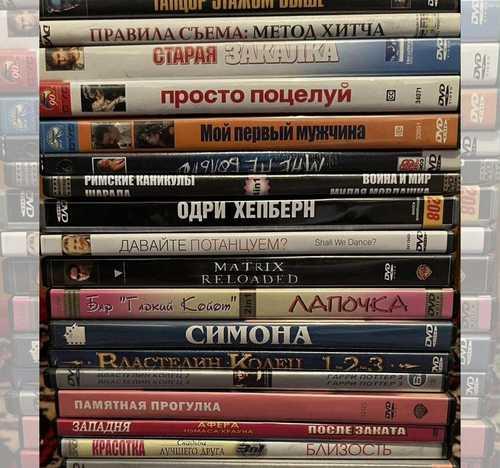 DVD фильмы на русском лицензия цена за 33 шт