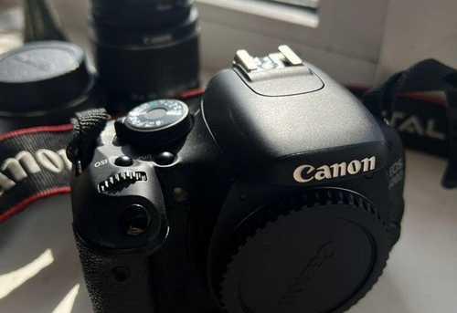 Фотоаппарат Canon 600d + kit 18-55mm + 50 mm f1.8