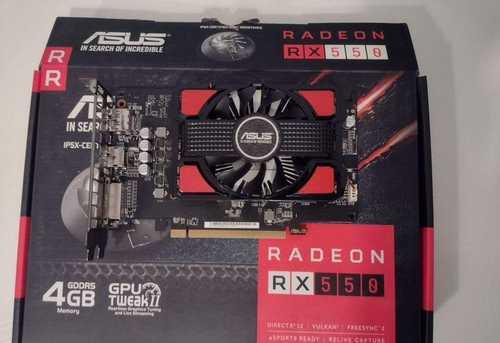 Видеокарта Asus Radeon RX 550 4GB DDR5