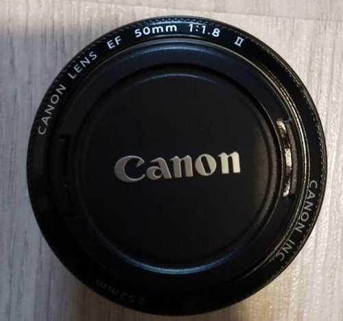 Объектив canon lens ef 50 mm 1 1.8