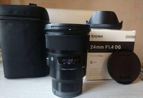 Sigma art 24mm f1.4 sony fe