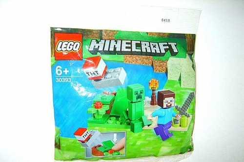 Lego Minecraft Стив и Крипер 30393 (полибэг)