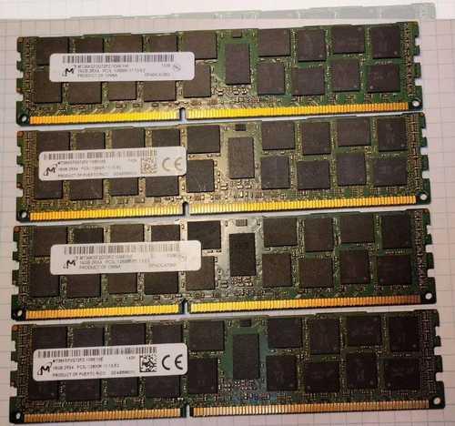 Память 4x16GB серверная DDR3 1600MHz